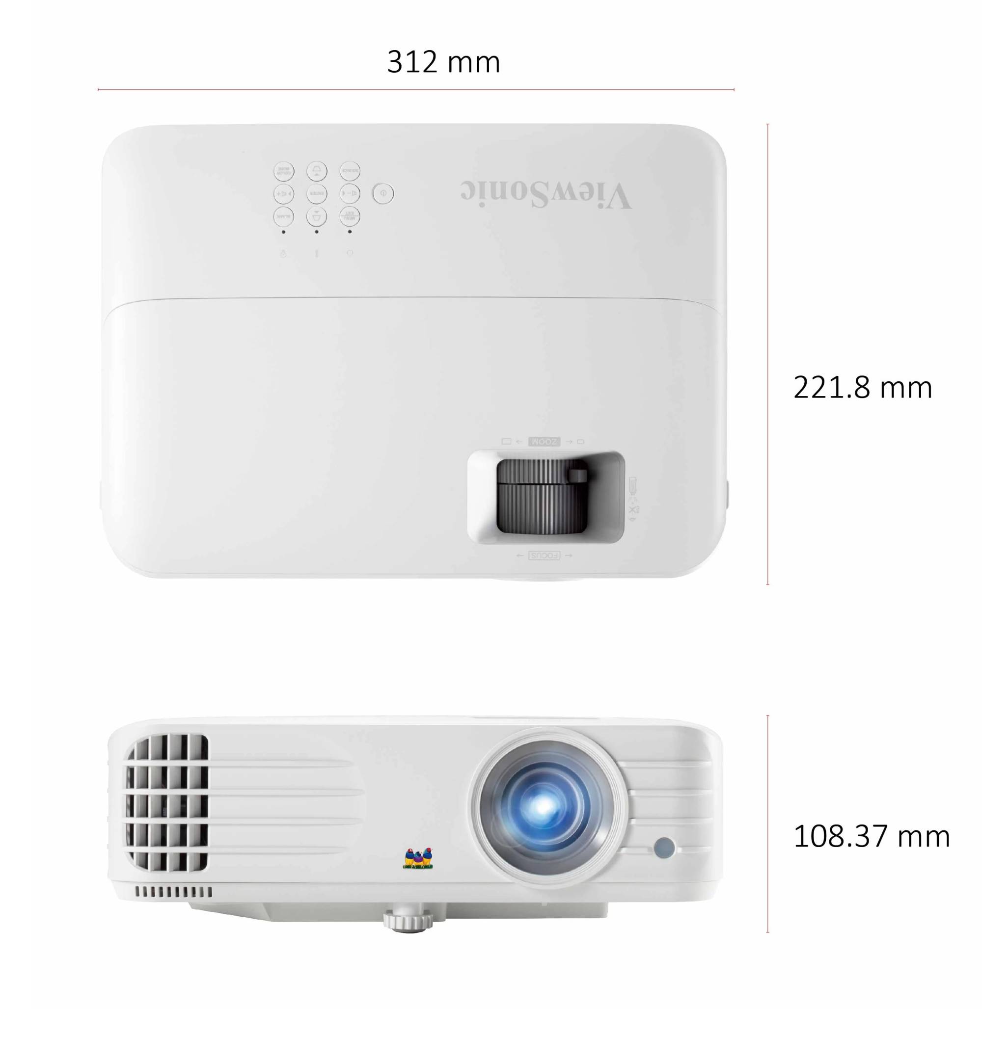 ViewSonic PX701HDH 3500 ANSI Lumens Full HD 1080p 3D Home And Business ...