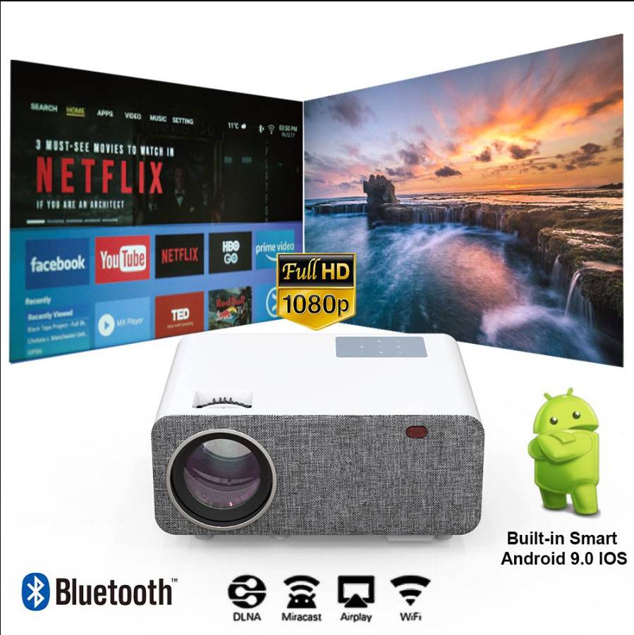 OWLENZ SD500 LED Smart Android Wireless Projector