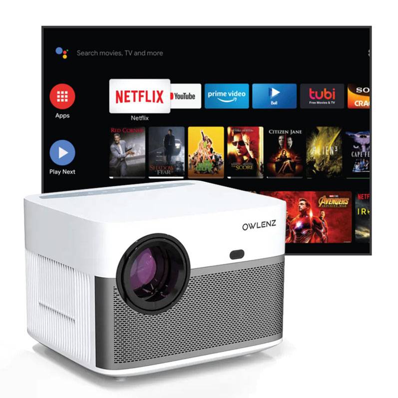 OWLENZ SD600 LED Smart Android Wireless Home Projector