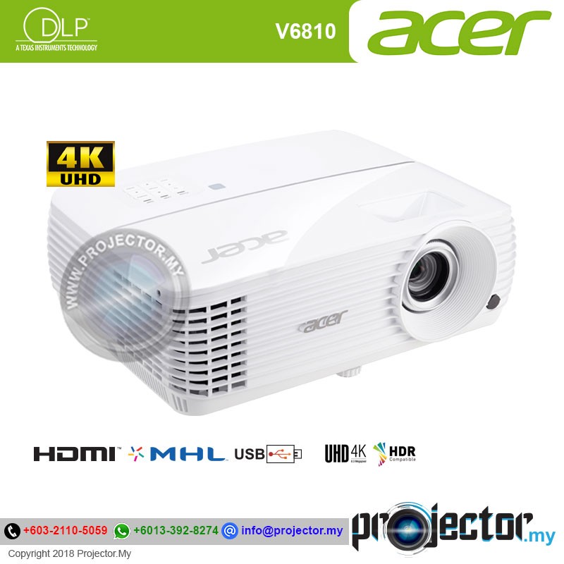 Acer V6810 DLP 4K UHD Home Cinema Projector
