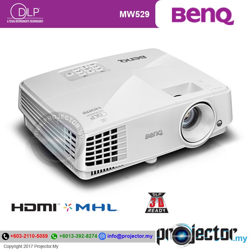 BenQ MW529 WXGA 3300 Lumens Projector