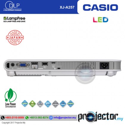 Casio XJ-A257 LED 3000 Lumens Projector