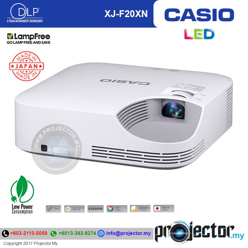 Casio XJ-F20XN XGA LED Laser Projector