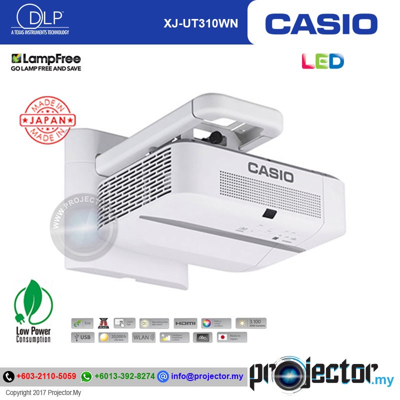 Casio XJ-UT310WN LED 3100 Lumens Projector