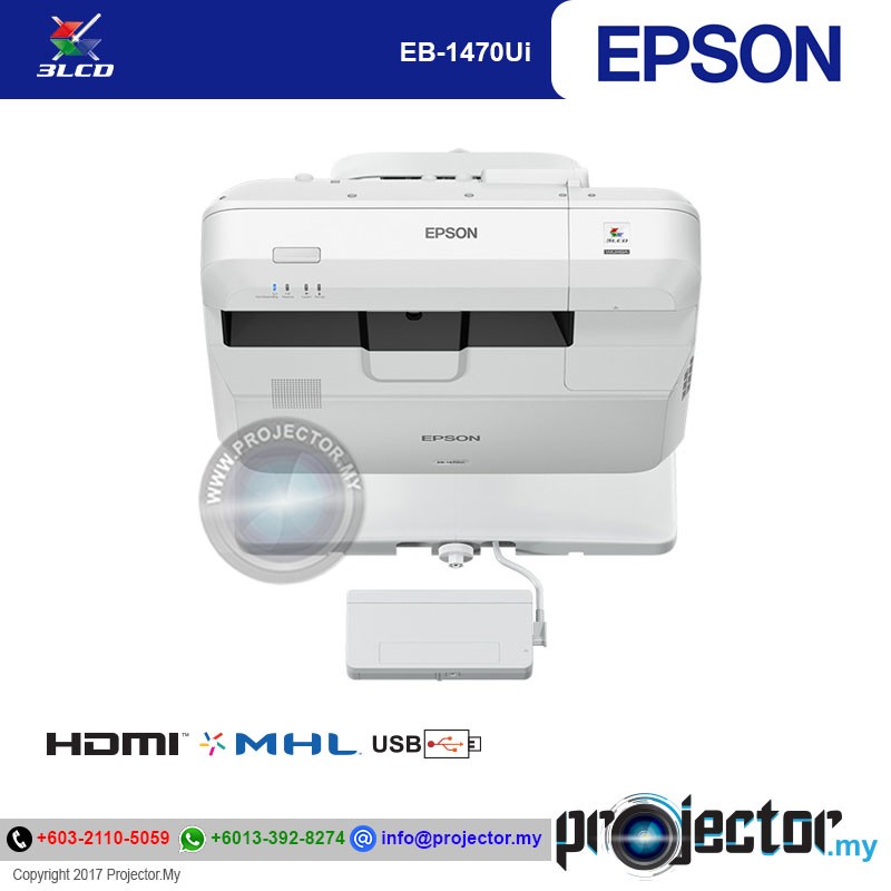 Epson EB-1470Ui Interactive Ultra-Short Throw Laser Projector