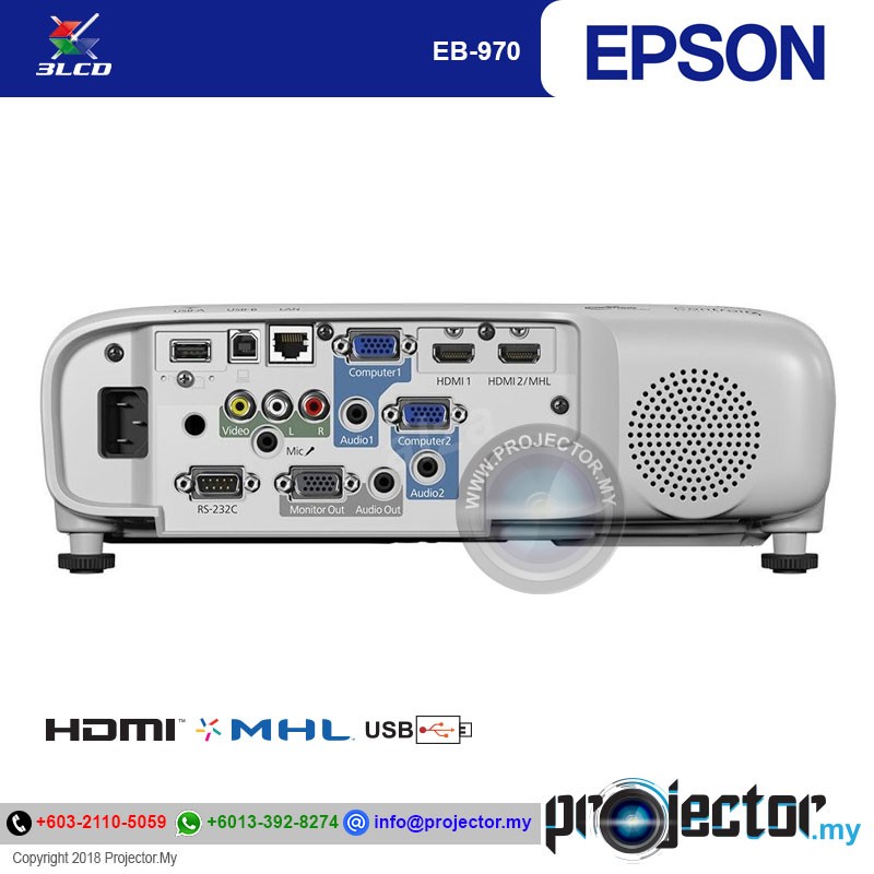 Epson EB-970 XGA 3LCD Projector