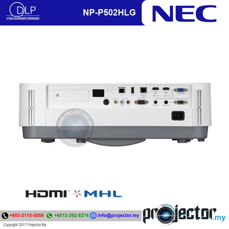 NEC NP-P502HLG FULL HD DLP LASER HYBRID INSTALLATION PROJECTOR