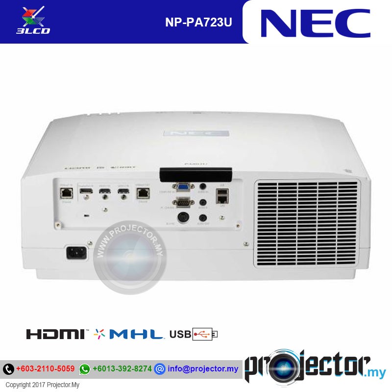 NEC NP-PA723UG 7200 LUMENS WUXGA INSTALLATION PROJECTOR