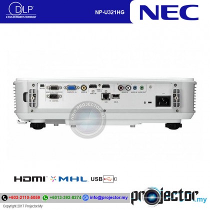NEC NP-U321HG 3200 LUMENS FULL HD ULTRA SHORT THROW PROJECTOR