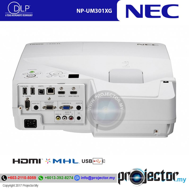 NEC NP-UM301XG ULTRA SHORT PROJECTOR