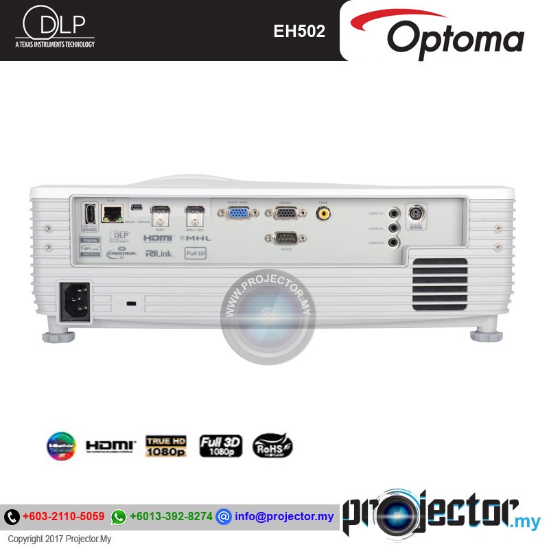 OPTOMA EH502 FULL HD 3D 5000 LUMENS PROJECTOR