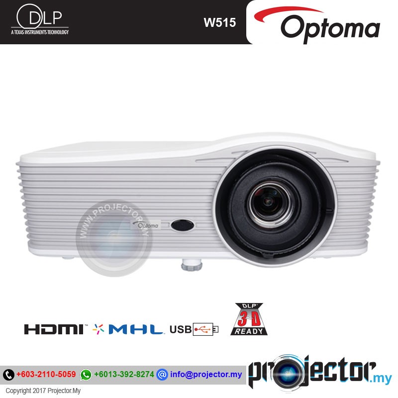 OPTOMA W515 6000 LUMENS WXGA PROJECTOR