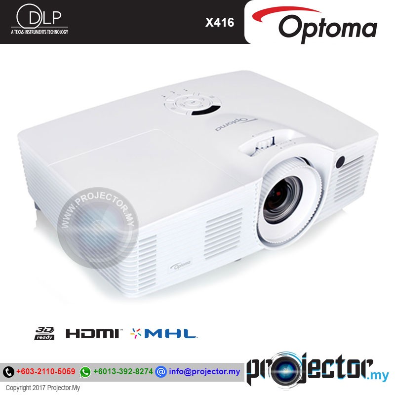 OPTOMA X416 4300 LUMENS XGA PROJECTOR