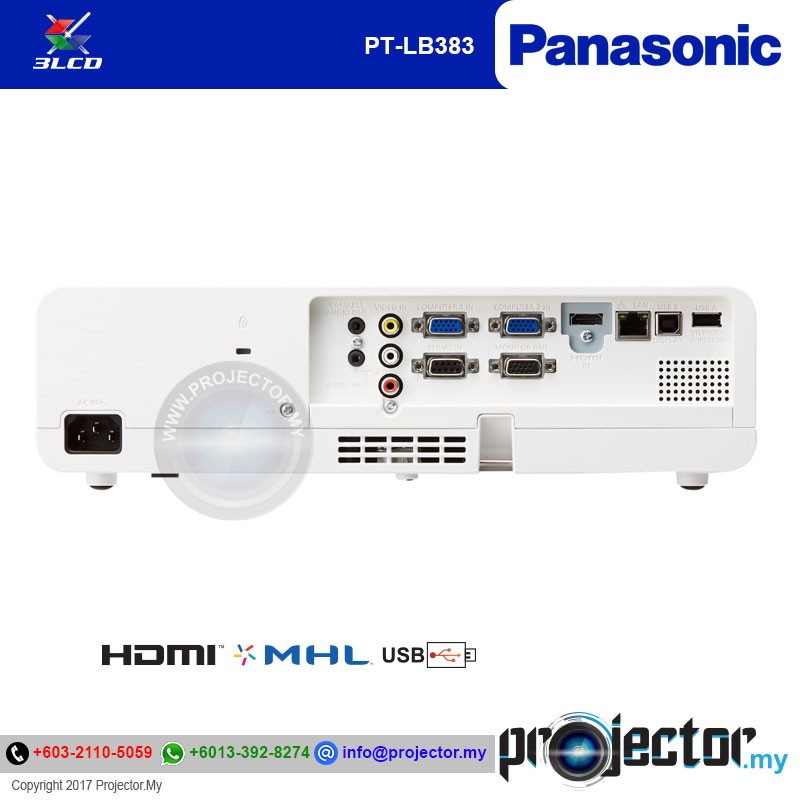 PANASONIC PT-LB383 XGA 3800 LUMENS PROJECTOR