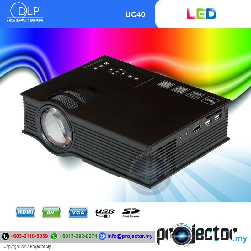 UC40 Mini LED Projector