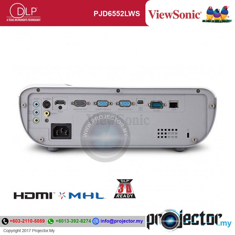 Viewsonic PJD6552LWS Short Throw Projector