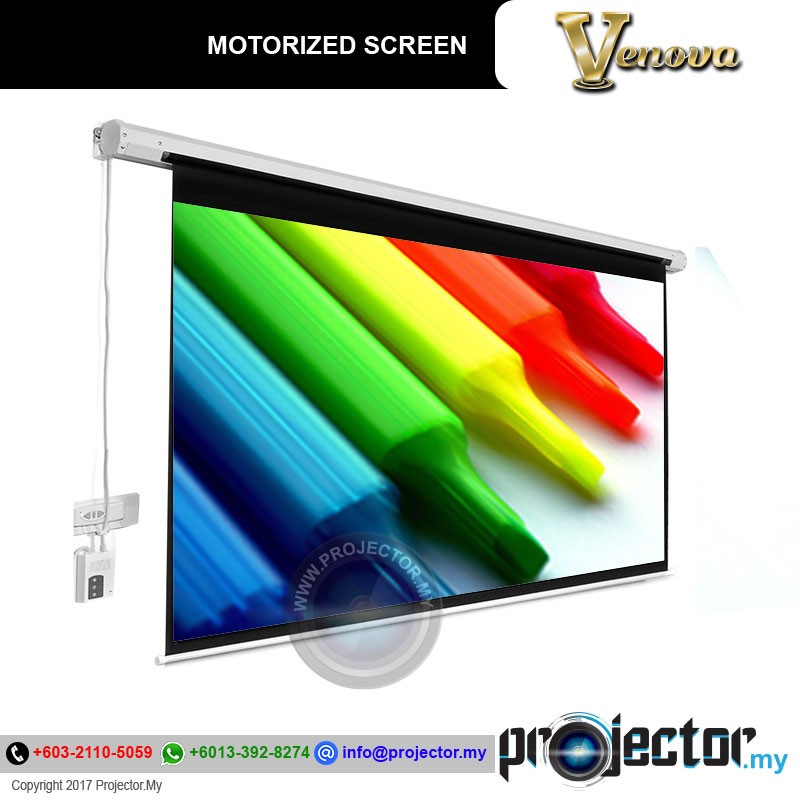 Venova Motorized Projection Screen 144" X 144"