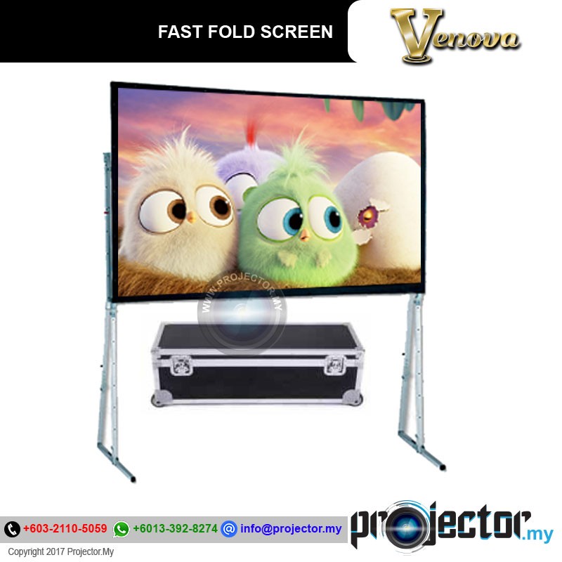 Venova Fast Fold Screen 180"D (9’ X 12')