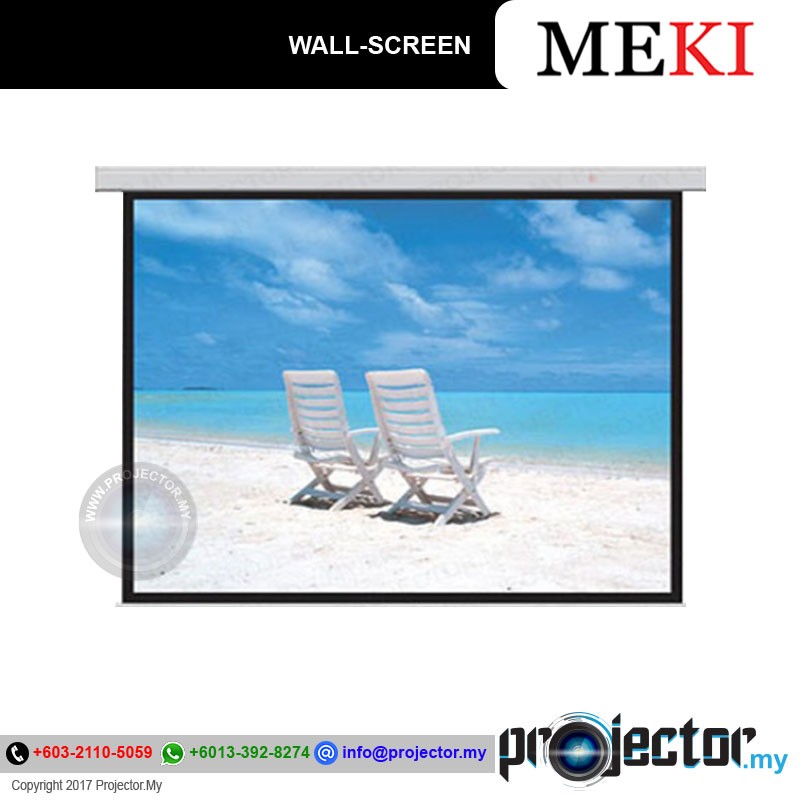 Meki EZ Wall Screen Matt White 120” X 120”