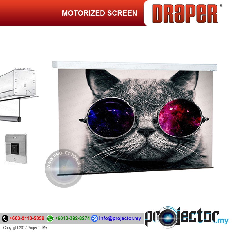 Draper Baronet AV Format Motorized Screen 5’ X 5’