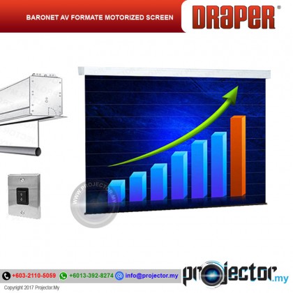 Draper Baronet AV Formate Motorized Screen 5’ X 5’