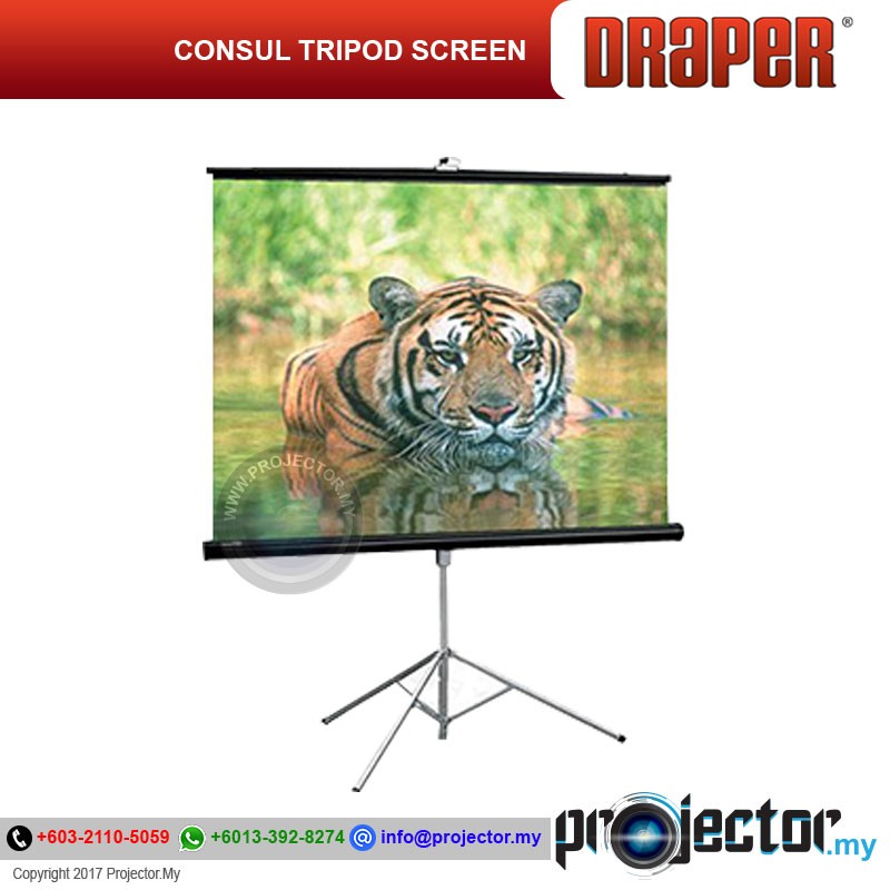 Draper Consul Economy & Durability Tripod Screen 6' x 6'