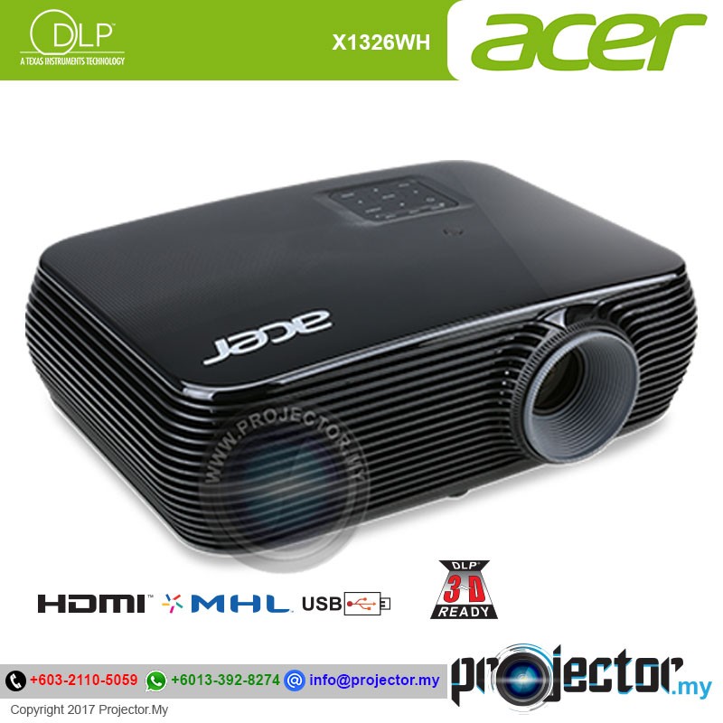 ACER X1326WH WXGA DLP PROJECTOR