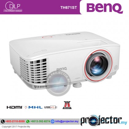 BenQ TH671ST DLP Home Theater Short Throw Projector