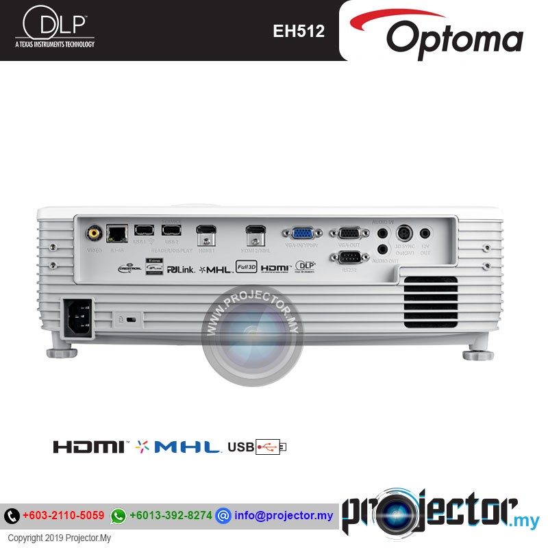 Optoma EH512 Full HD 3D Projector