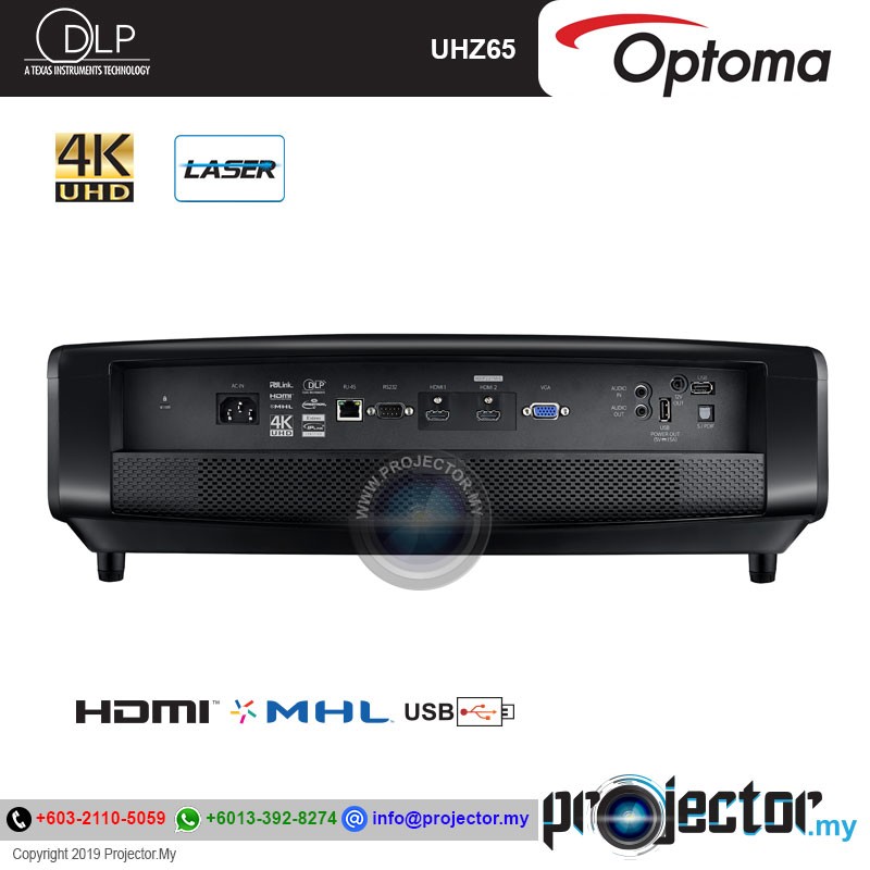 Optoma UHZ65 4K UHD Home Cinema Projector