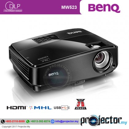 BenQ MW523 WXGA 3000 Lumens Projector