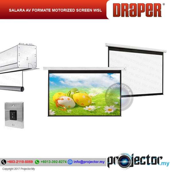 Draper Salara AV Formate Motorized Screen WSL 5’ x 5’