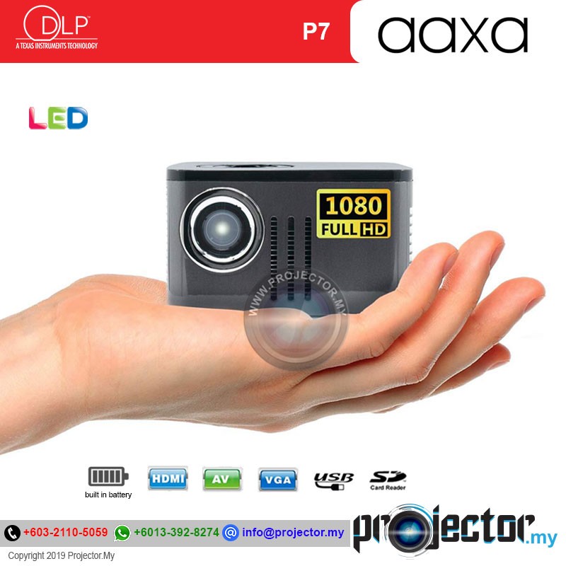 AAXA P7 Full HD 600 Lumens Mini Portable LED Projector