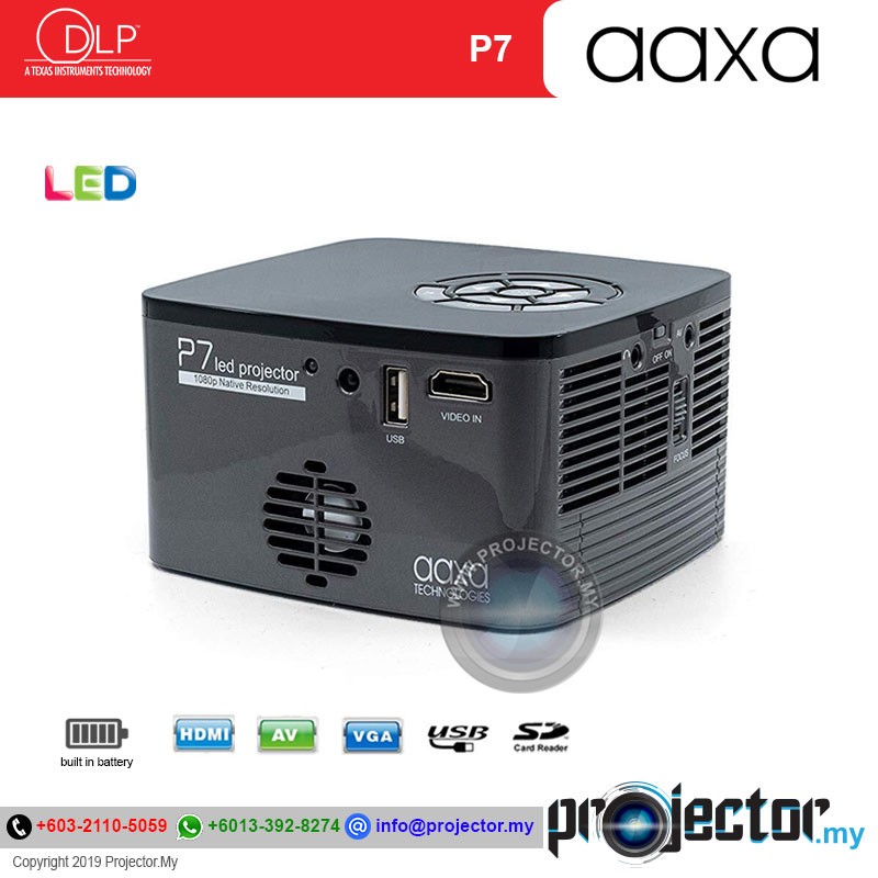 AAXA P7 Full HD 600 Lumens Mini Portable LED Projector