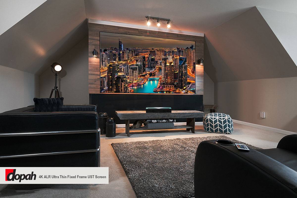 Dopah 100" 4K ALR Ultra Thin Fixed Frame UST Screen