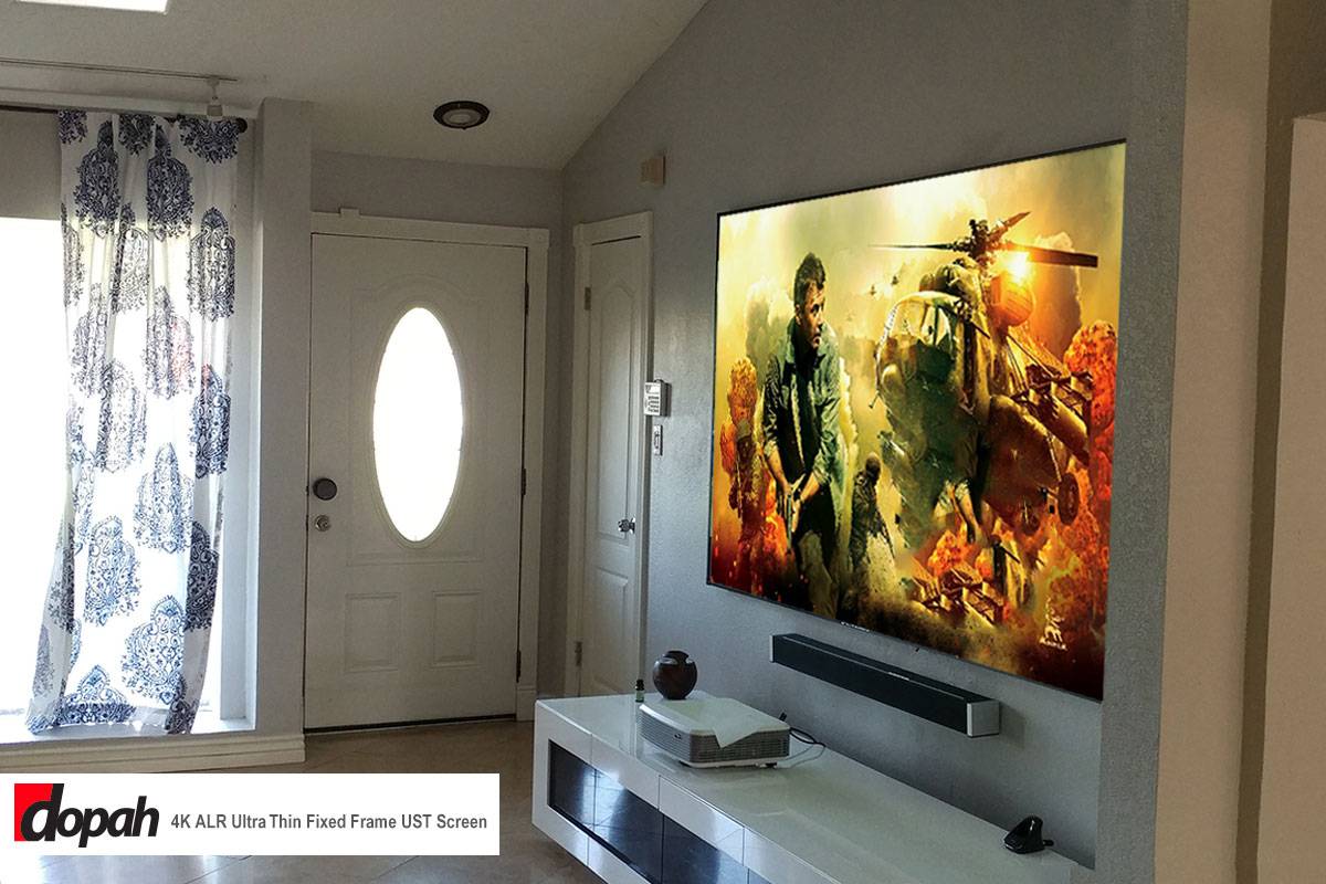 Dopah 100" 4K ALR Ultra Thin Fixed Frame UST Screen