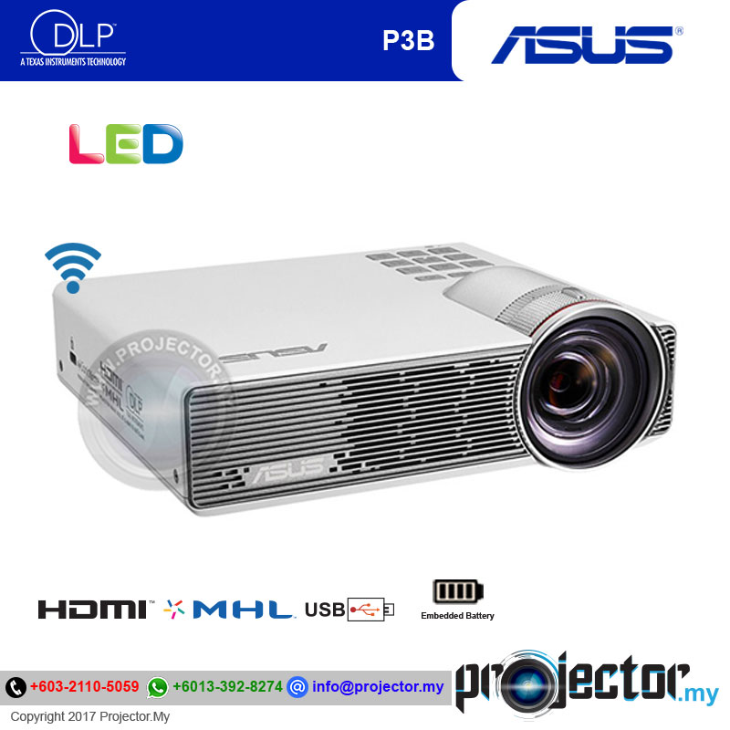 Asus P3B Portable Wireless LED Projector
