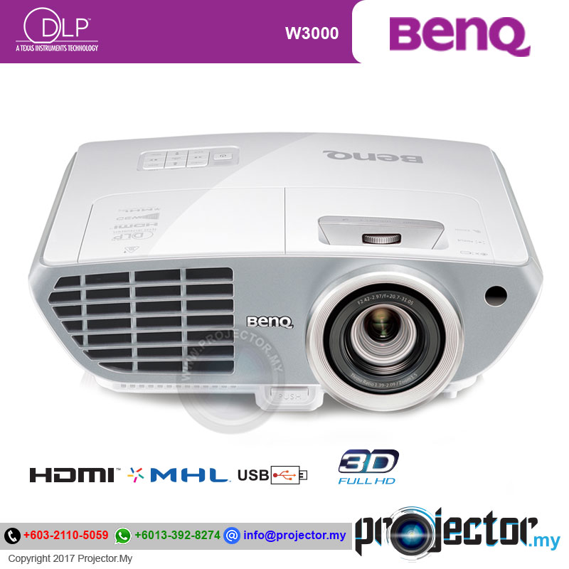 BenQ W3000 Full HD 3D Wireless Projector