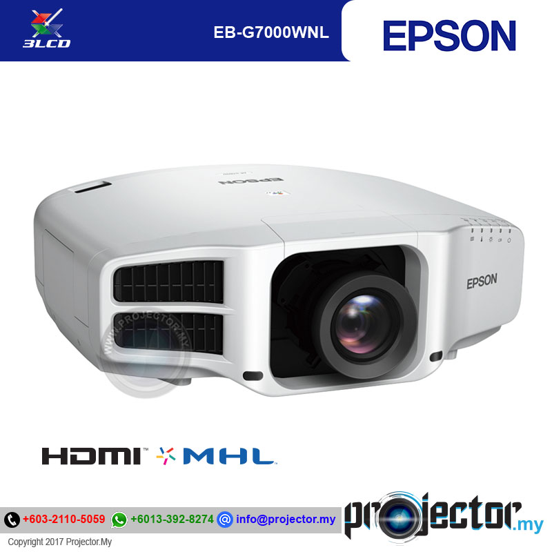 Epson EB-G7000WNL WXGA Installation Projector