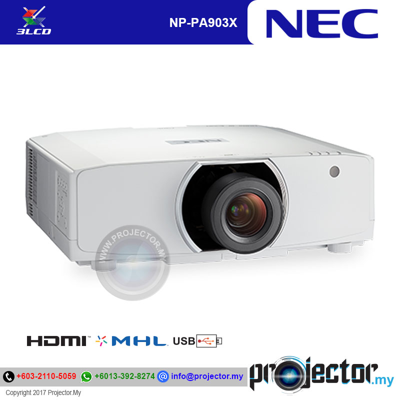 NEC NP-PA903X 9000 LUMENS XGA INSTALLATION PROJECTOR