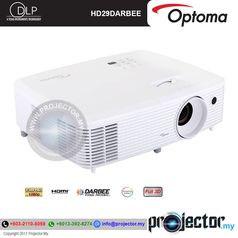 OPTOMA HD29Darbee FULL HD 3D HOME THEATER PROJECTOR