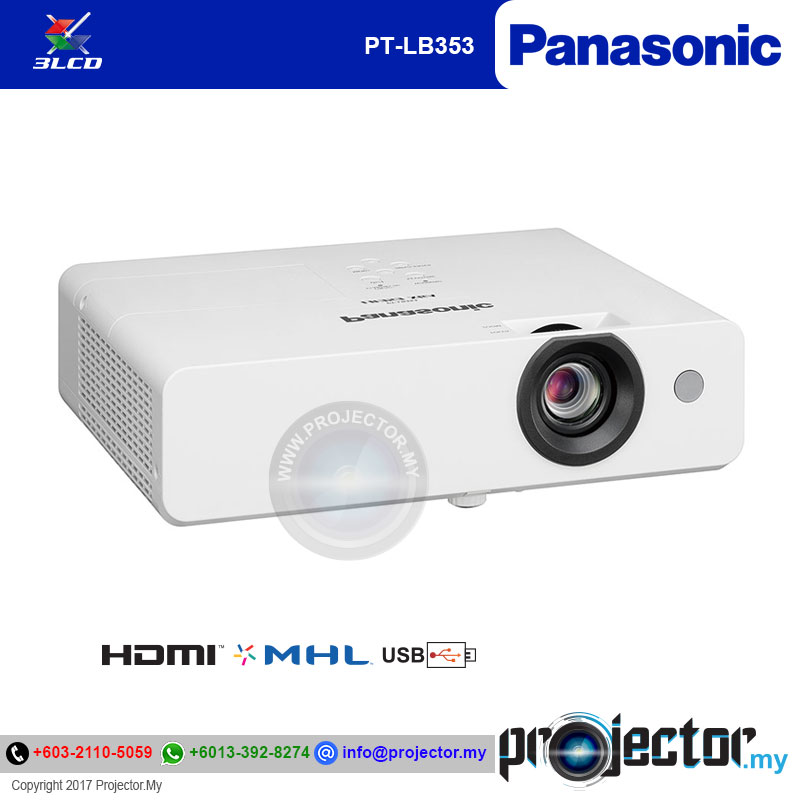 PANASONIC PT-LB353 XGA 3300 LUMENS PROJECTOR
