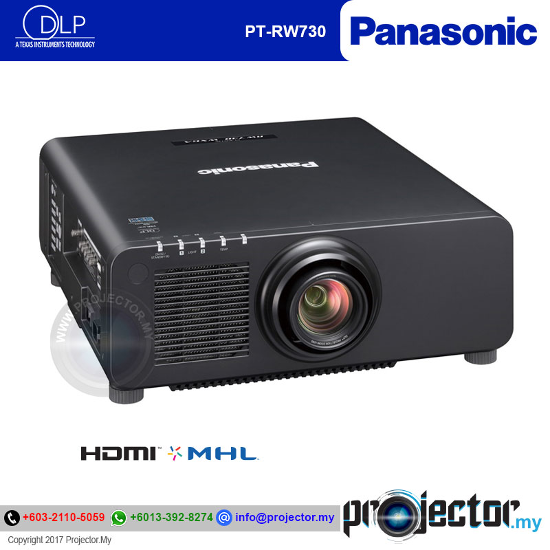 PANASONIC PT-RW730 WXGA 7000 LUMENS FULL LASER PROJECTOR
