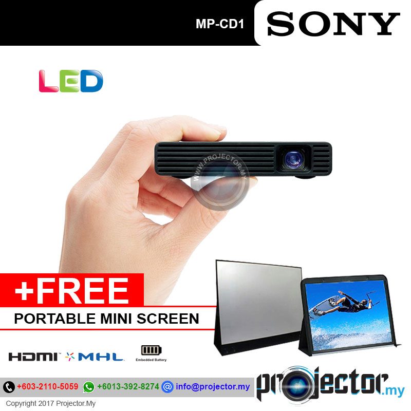 Sony MP-CD1 LED Mobile Projector (With Built In Battery)