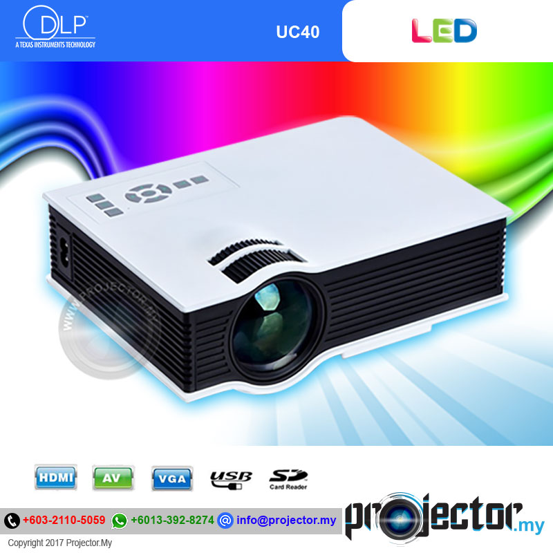 UC40 Mini LED Projector