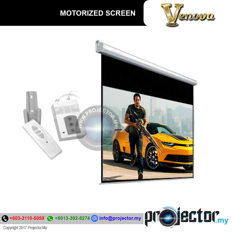 Venova Motorized Projection Screen 84" X 84"