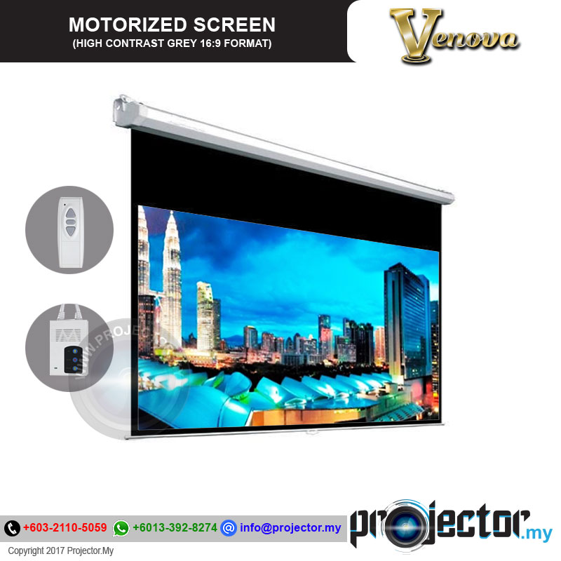 Venova Motorized Projection Screen 65.2" X 115.9" (133"D)