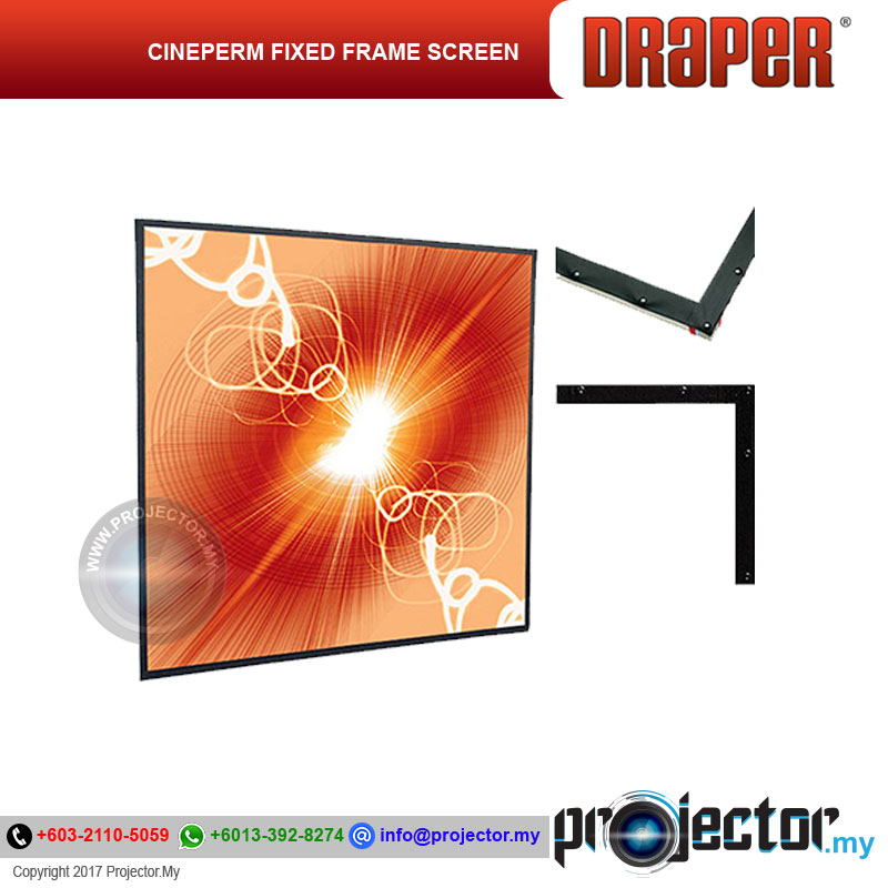 Draper Cineperm 4:3 NTSC Format Fixed Screen WSL