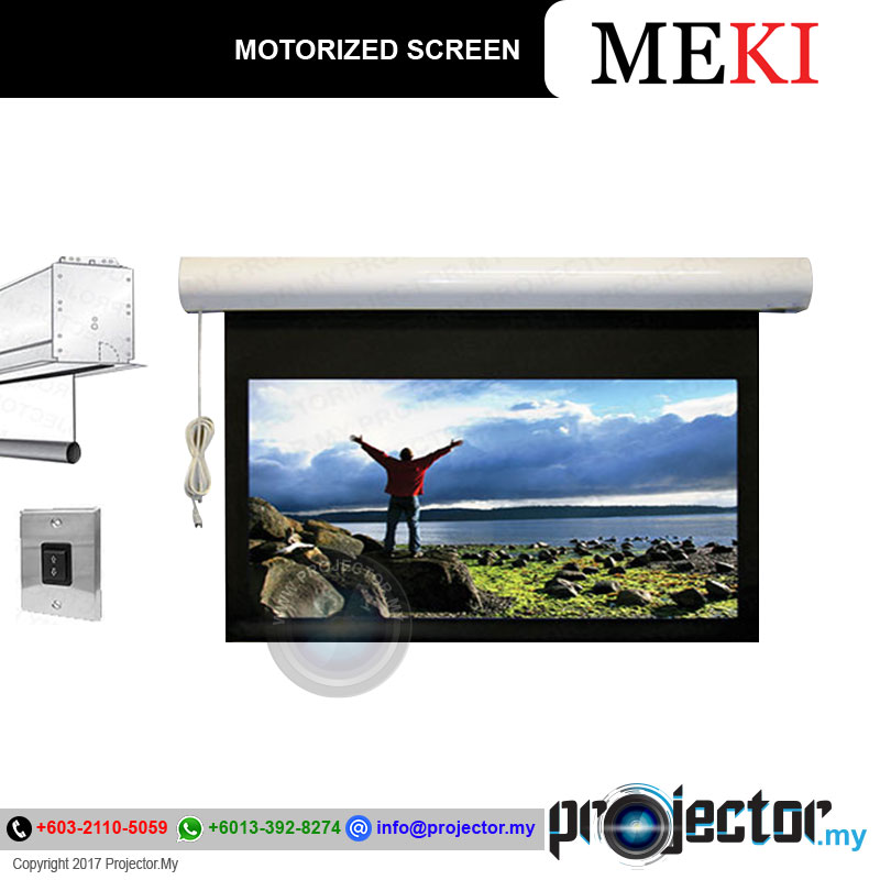 Meki EZ Motorized Projection Screen 144” X 144” (Seamless)