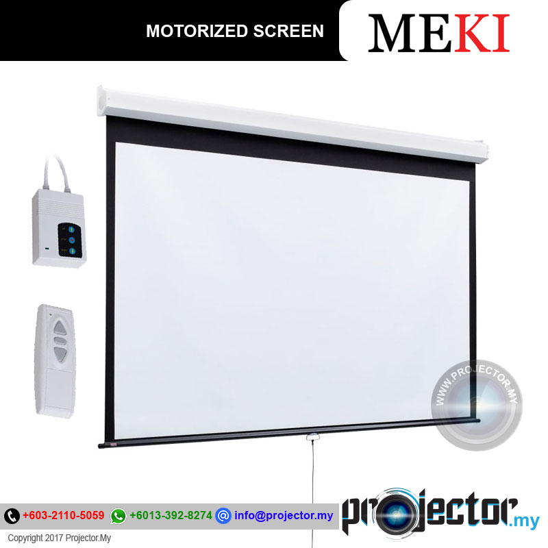 Meki EZ Motorized Projection Screen 84" X 84"